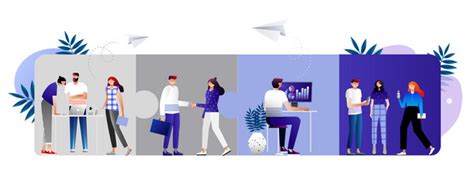 Team Building The Team Building Metaphor Vector Image
