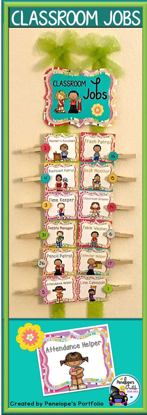 Classroom Jobs Classroom Helpers Editable Classroom Helpers