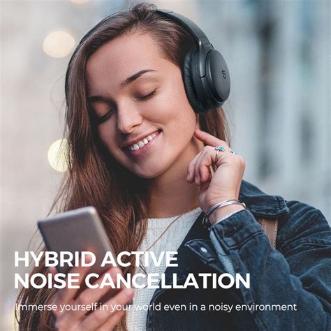 SOUNDPEATS A6 Hybrid Active Noise Cancelling Wireless Headphone