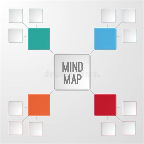 Template Of Mind Map Infographic Stock Vector Illustration Of Effect
