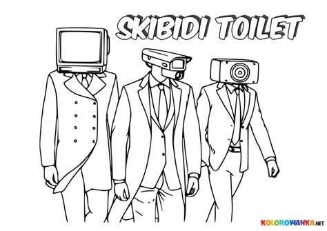 Kolorowanki Skibidi Toilet