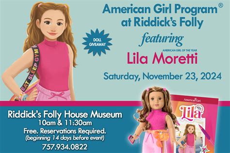 American Girl Program Featuring Lila Monetti Visit Suffolk Virginia