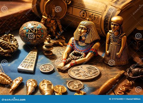 Famous Ancient Egyptian Hieroglyphics Illustration