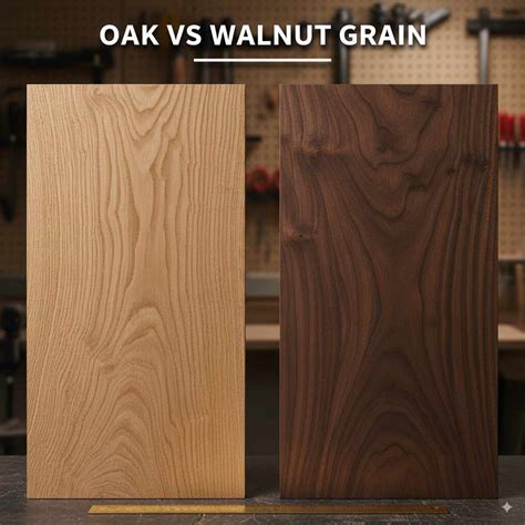 Oak Vs Walnut Grain A Texture Showdown