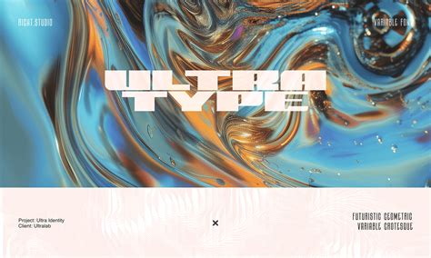 Ultra Type Bold Variable Display Font Behance