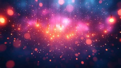 Pink Purple Galaxy Lights Wallpaper Romantic Bokeh Background For