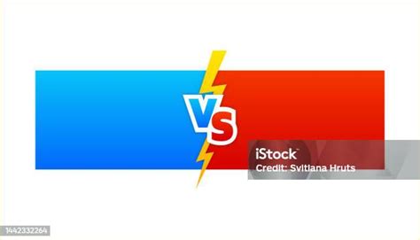 흰색 배경에 고립된 번개를 사용한 현대 대 전투 대 참가자 전투기 또는 팀 간의 전투 벡터 그림입니다 Championship에 대한 스톡 벡터 아트 및 기타 이미지 Istock