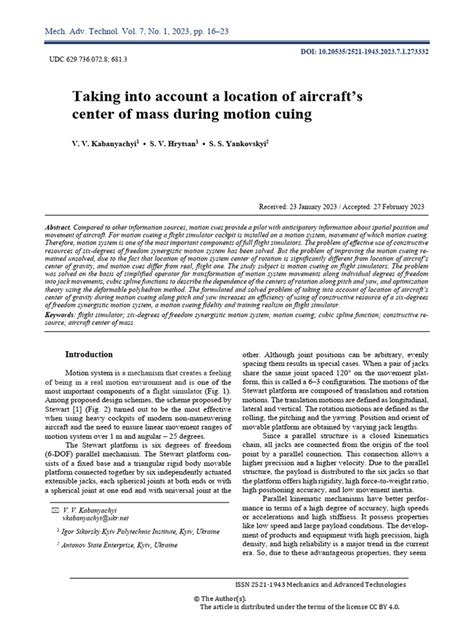 273332 Article Text 639470 1 10 20230420 Pdf Kinematics Rotation