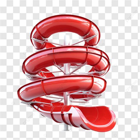 레드 워터 슬라이드 곡선 곡선 디자인 재미있는 놀이 공원 명소 빨간색 물 미끄러지 다 Png 일러스트 및 이미지 에 대한 무료 다운로드 Pngtree