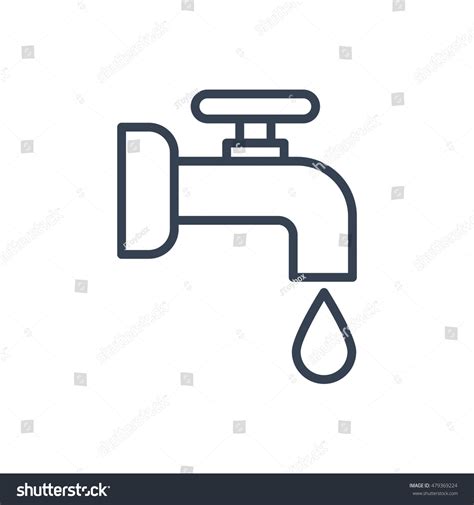 Water Faucet Icon Over 87382 Royalty Free Licensable Stock Vectors