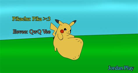 Pikachu Eat Eevee By Jordann5 On Deviantart