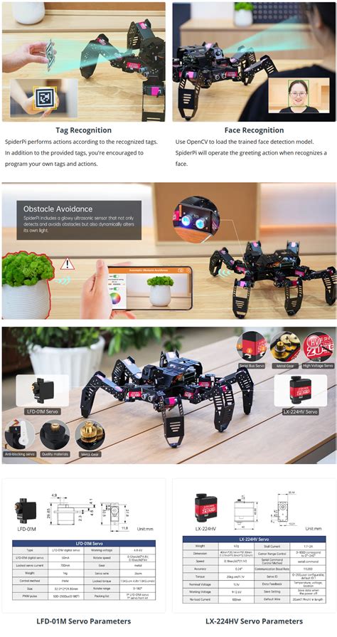 hiwonder spiderpi ai intelligent visual hexapod robot advanced kit