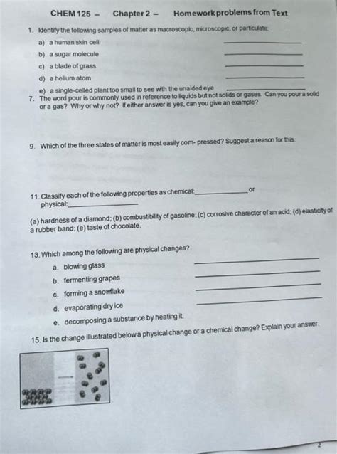 Chem 125 Chapter 2 Homework Problems From Text 1