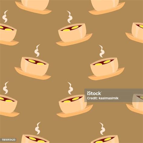 향기로운 차 의 찻잔 패턴 계피에 대한 스톡 벡터 아트 및 기타 이미지 계피 정직 가을 Istock