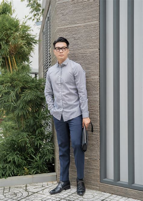 Zara Áo SƠ Mi Nam Tay DÀi Slim Fit MÀu HoẠ TiẾt Đen TrẮng Rn 77302