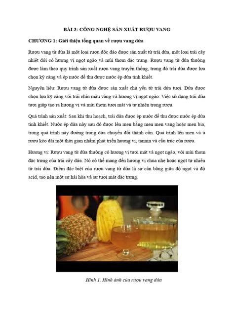 CÔng NghỆ SẢn XuẤt RƯỢu Vang Pdf