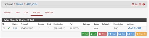 NAT Inbound From VPN Provider R PFSENSE
