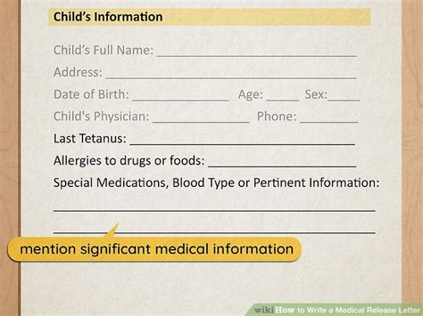 How To Write A Medical Release Letter 15 Steps With Pictures