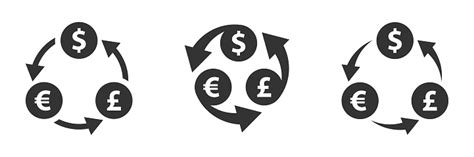 外貨両替アイコンドルユーロとポンドの記号平らなベクターイラスト アイコンのベクターアート素材や画像を多数ご用意 アイコン アイコン