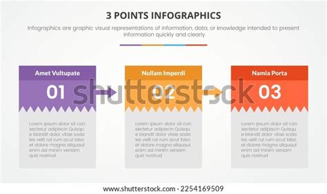 3 Points Stages Infographic Concept Right Stock Vector Royalty Free