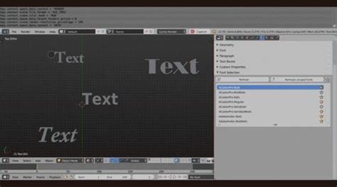 Enhance Your Font Management With Font Selector Addon For Blender