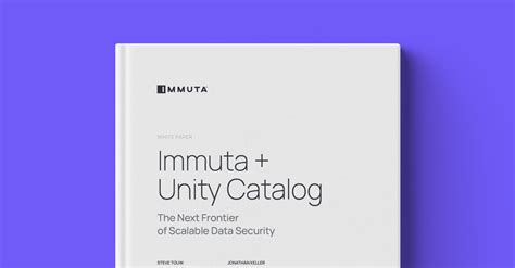 Immuta Databricks Unity Catalog The Next Frontier Of Data Security