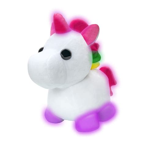Adopt Me Neon Unicorn Light Up Plush Jazwares