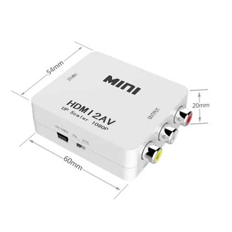 Ripley ADAPTADOR CONVERSOR CONVERTIDOR HDMI A RCA VIDEO PAL NTSC