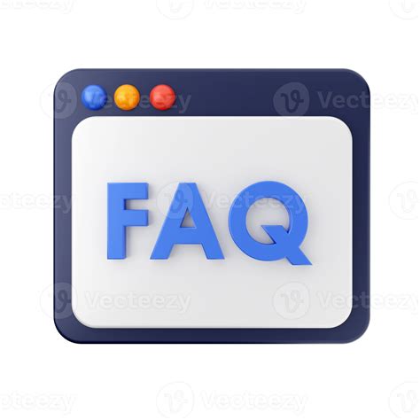 3d Frequently Asked Questions Icon Illustration Render 22031112 PNG