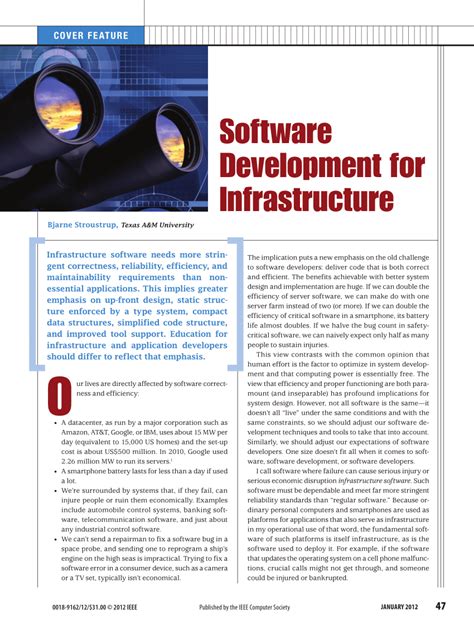 Pdf Software Development For Infrastructure