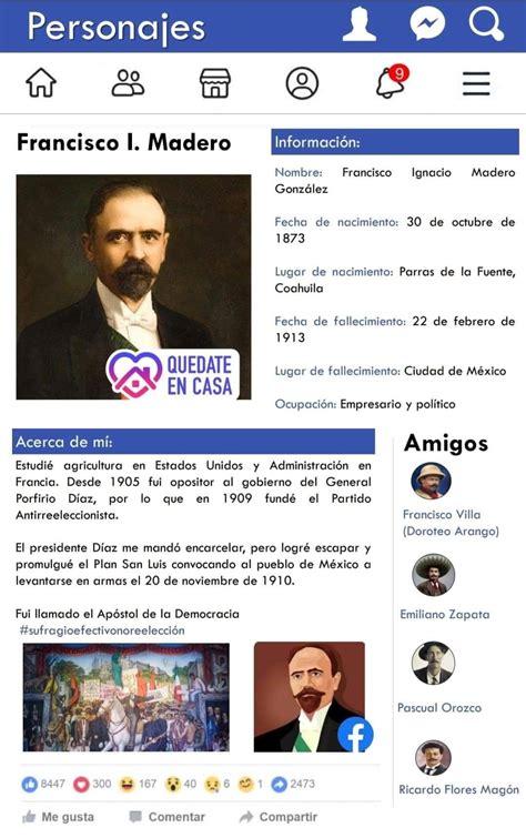 Francisco I Madero Apuntes De Clase Clases De Literatura Biografias