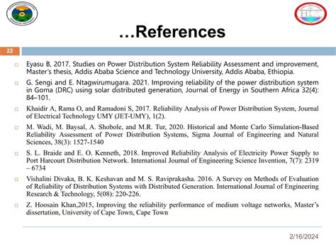 Reliability Assessment Of Power Distribution Systempptx