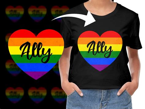 Ally Lgbt Pride Png Digital Download Lgbtq Support Clipart Ally Rainbow