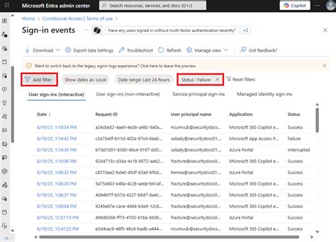 Troubleshooting Sign In Problems With Conditional Access Microsoft