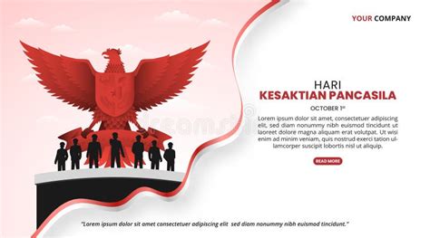 Hari Kesaktian Pancasila Or Pancasila Sanctity Day Background With A