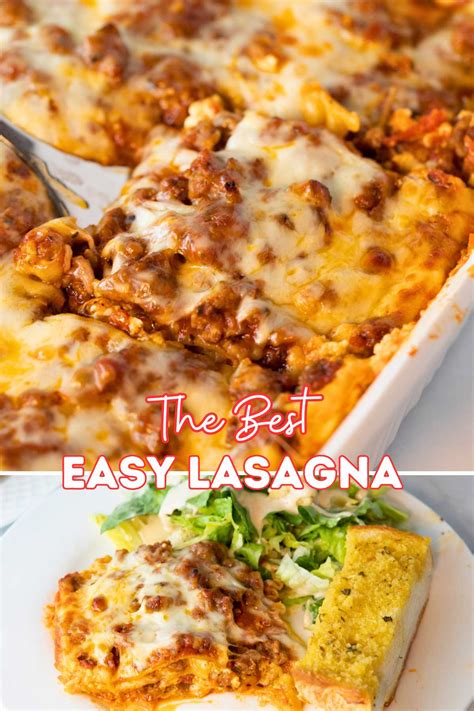 The Best Easy Lasagna Centercutcook