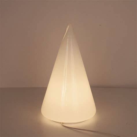 Mid Century Murano Glass Cone Shaped Table Lamp 1960s For Sale At Pamono