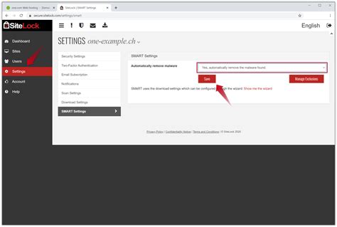 Set Up SiteLock Security Support One Com