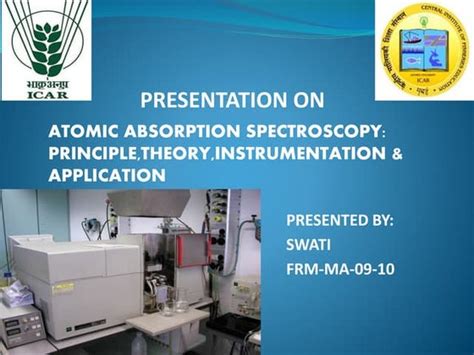 Atomic Absorption Spectroscopy Ppt