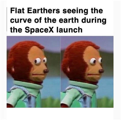 Flat Earthers Seeing The Curve Of The Earth During The Spacex Launch Funny