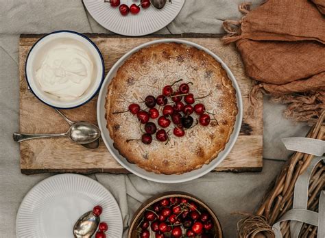 Sour Cherry Bakewell Tart Recipe