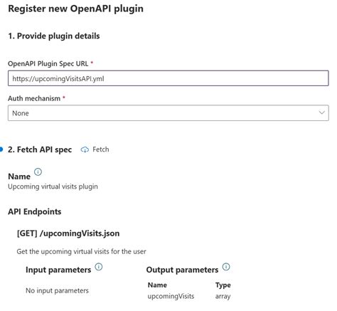 OpenAPI Plugins - Healthcare agent service | Microsoft Learn