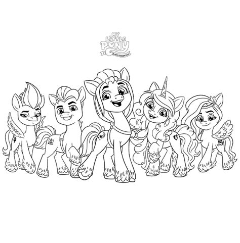 New Generation Mlp G5 Characters Coloring Super