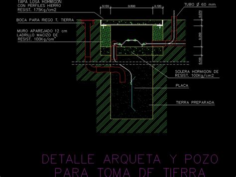 Détail De La Connexion Au Sol Dans Autocad Cad 54 94 Kb Bibliocad