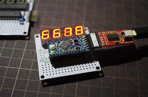 Morecatlab 7segduino Pro Mini シールド7segduino Pro Mini Shield