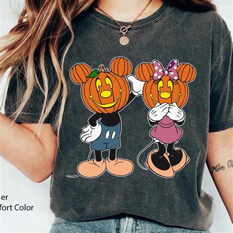 Mickey And Minnie Mouse Pumpkin Head Shirt Wondermento