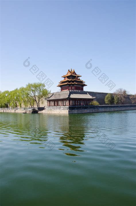 在北京中国的古代紫禁城墙图片 包图网企业站