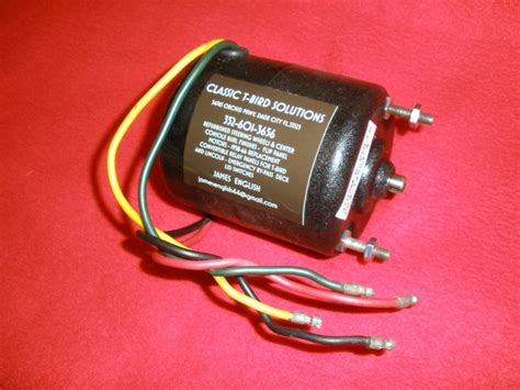 1955 6 Volt Thunderbird Power Seat Window Motor Ford 6 Volt 4 Wire