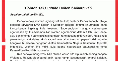 Contoh Teks Pidato Hari Kemerdekaan Kaizen Palli