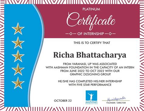 Richa Bhattacharya On Linkedin Internship Linkedincreators
